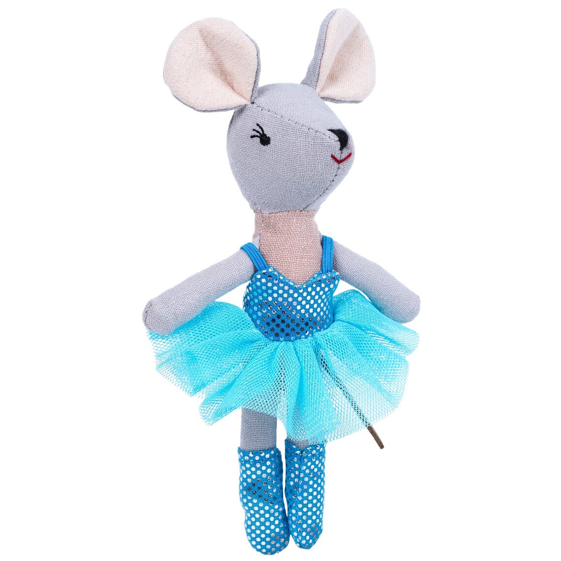 Ballerina Mouse and Friends in Theater Playhouse Linen Dolls - Etsy