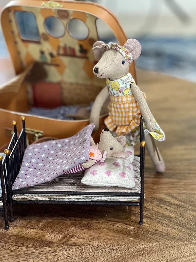 Dollhouse Mouse Stuffed Animallinen Mouse Toymouse Familycotton ...