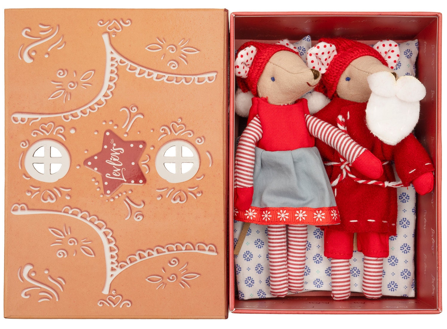 Mouse Family Dolls Christmas Plush Toy Set for Children Holiday Gift ...