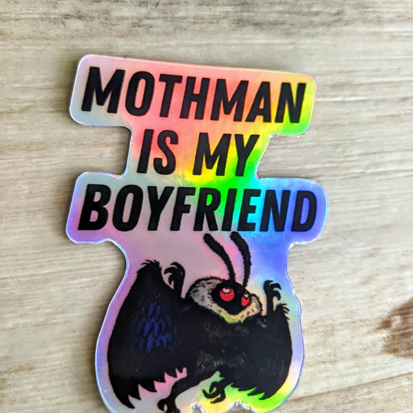 Mothman is My Boyfriend Sticker - Etsy