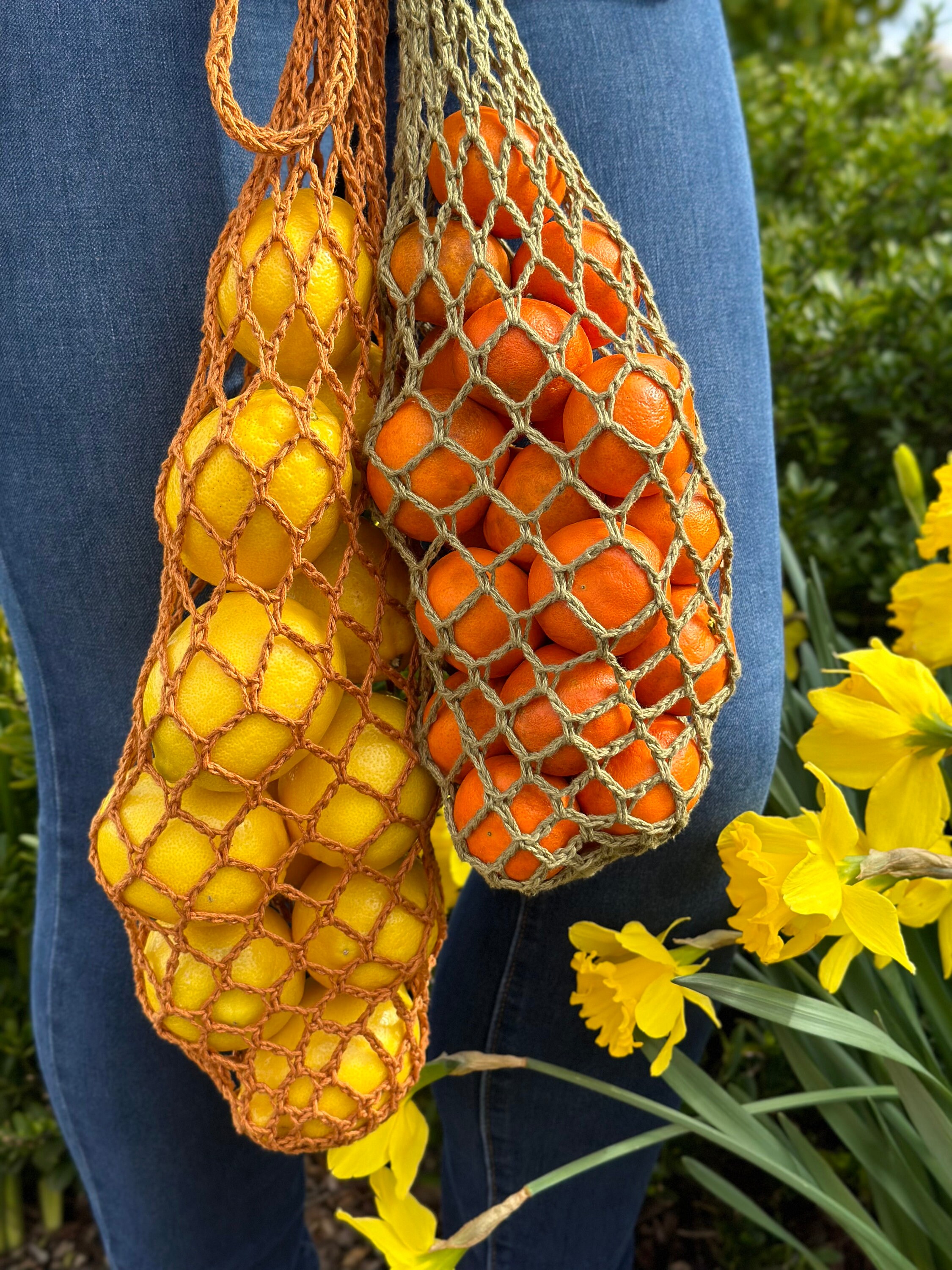 Produce Bag Crochet Pattern PDF Download Sustainable Reusable - Etsy