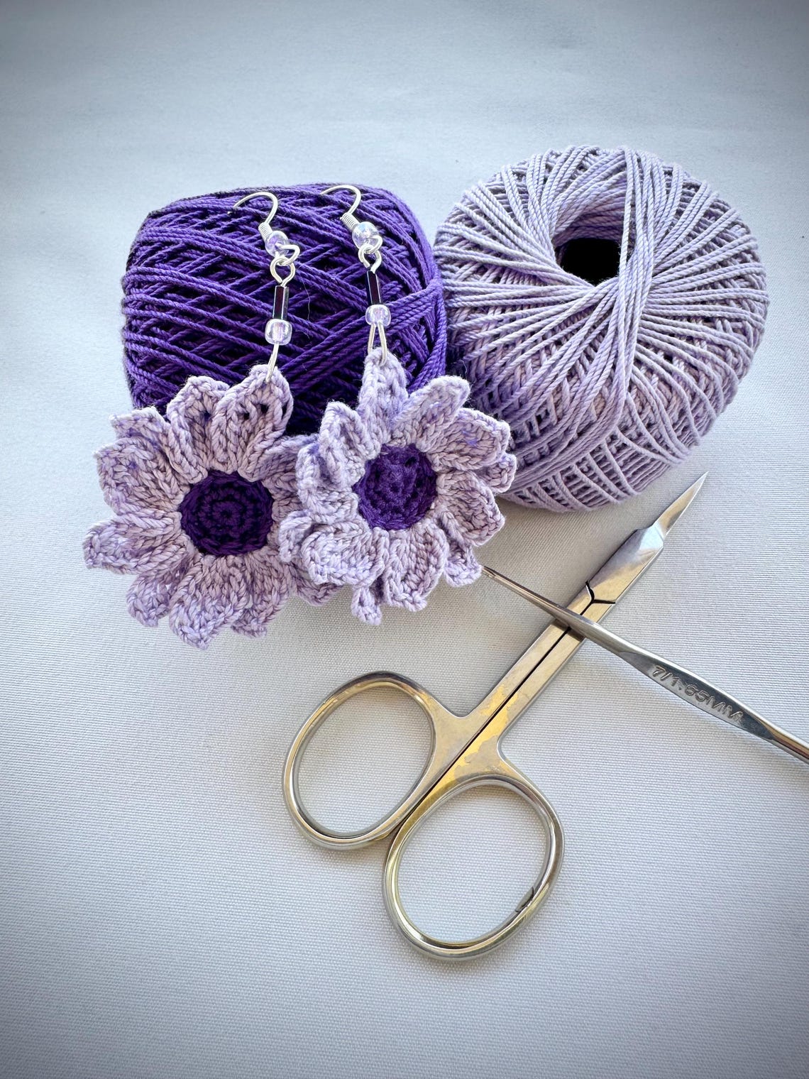 Sunflower Daisy Crochet Earrings Pattern PDF Download - Etsy