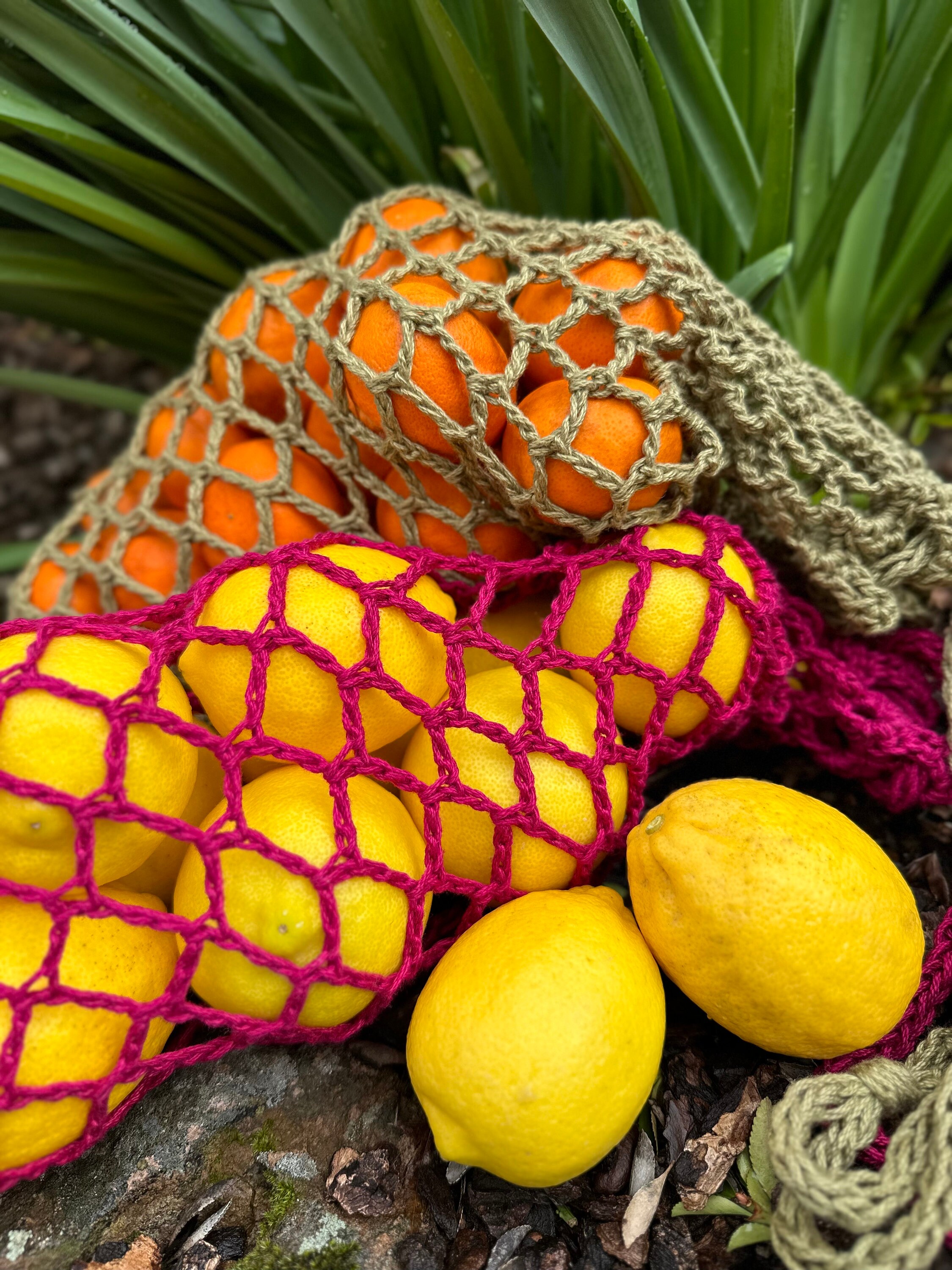 Produce Bag Crochet Pattern PDF Download Sustainable Reusable - Etsy