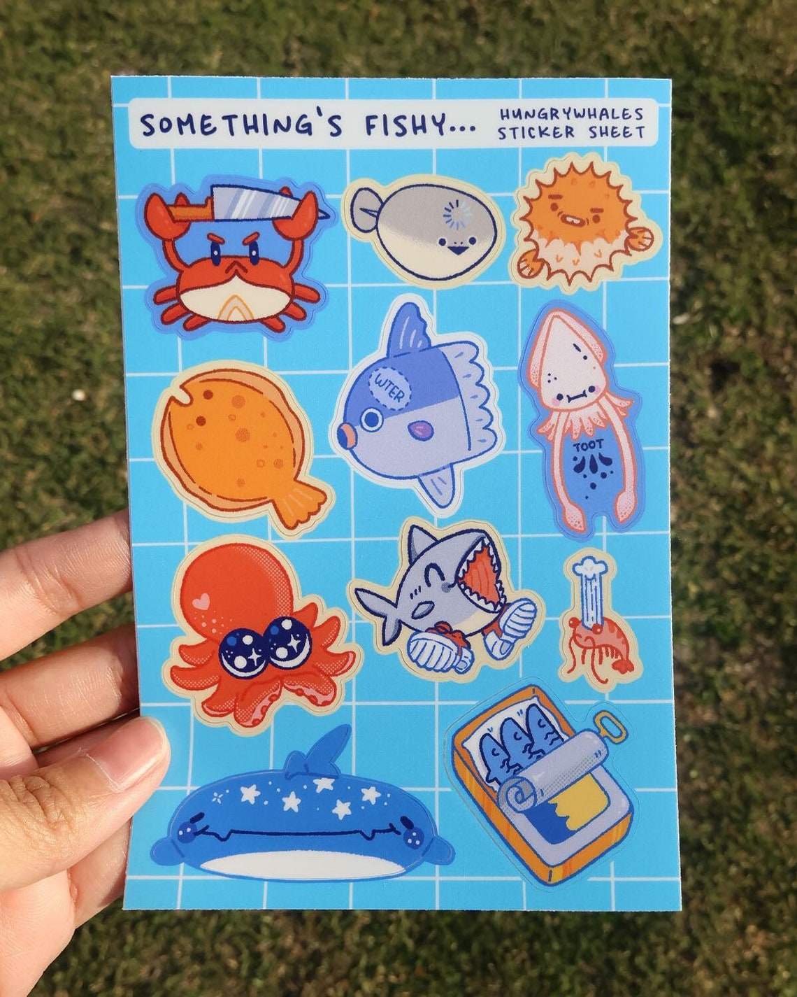 Fish Sticker Sheet - Etsy