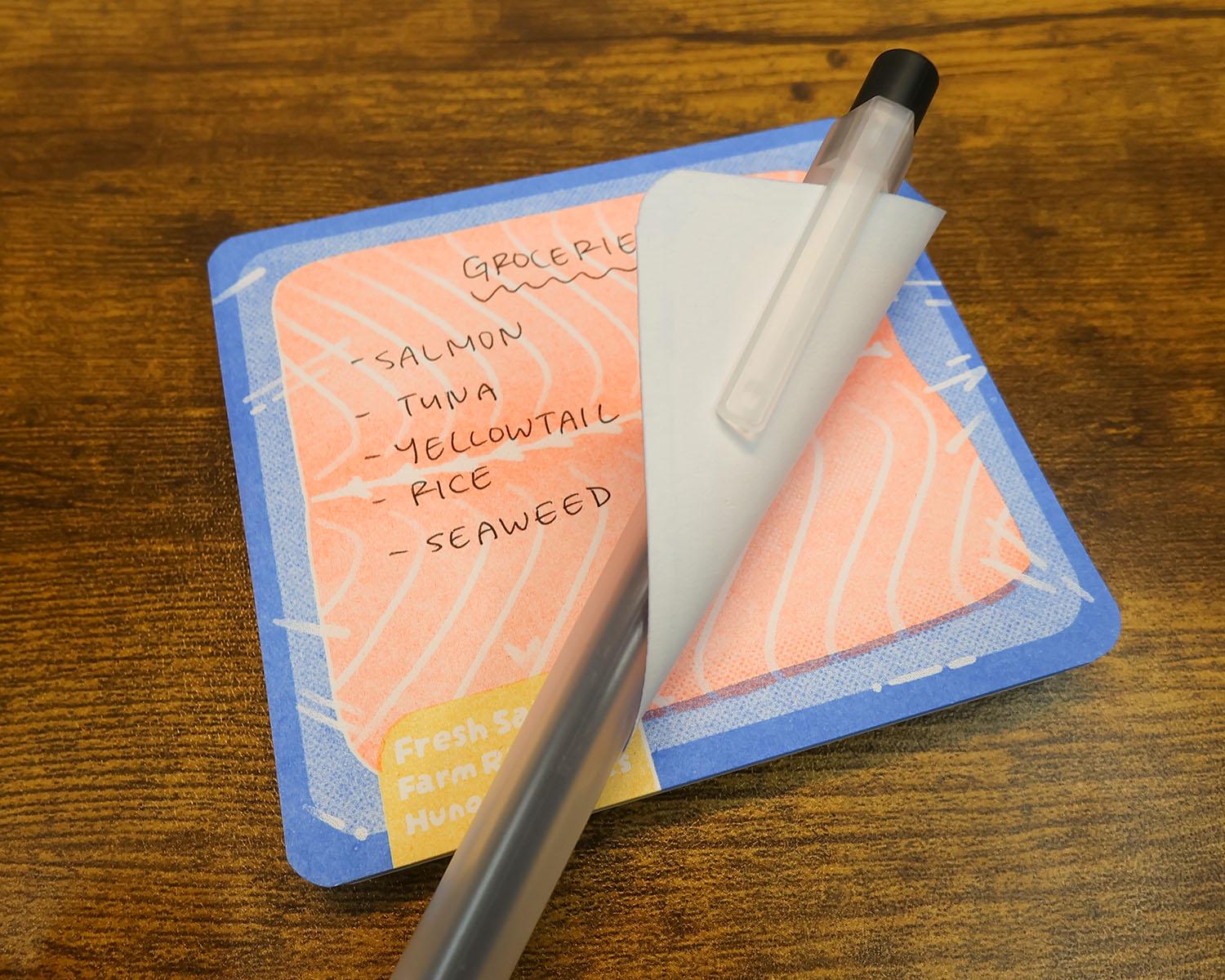 Fish Risograph Memo Pad - Etsy