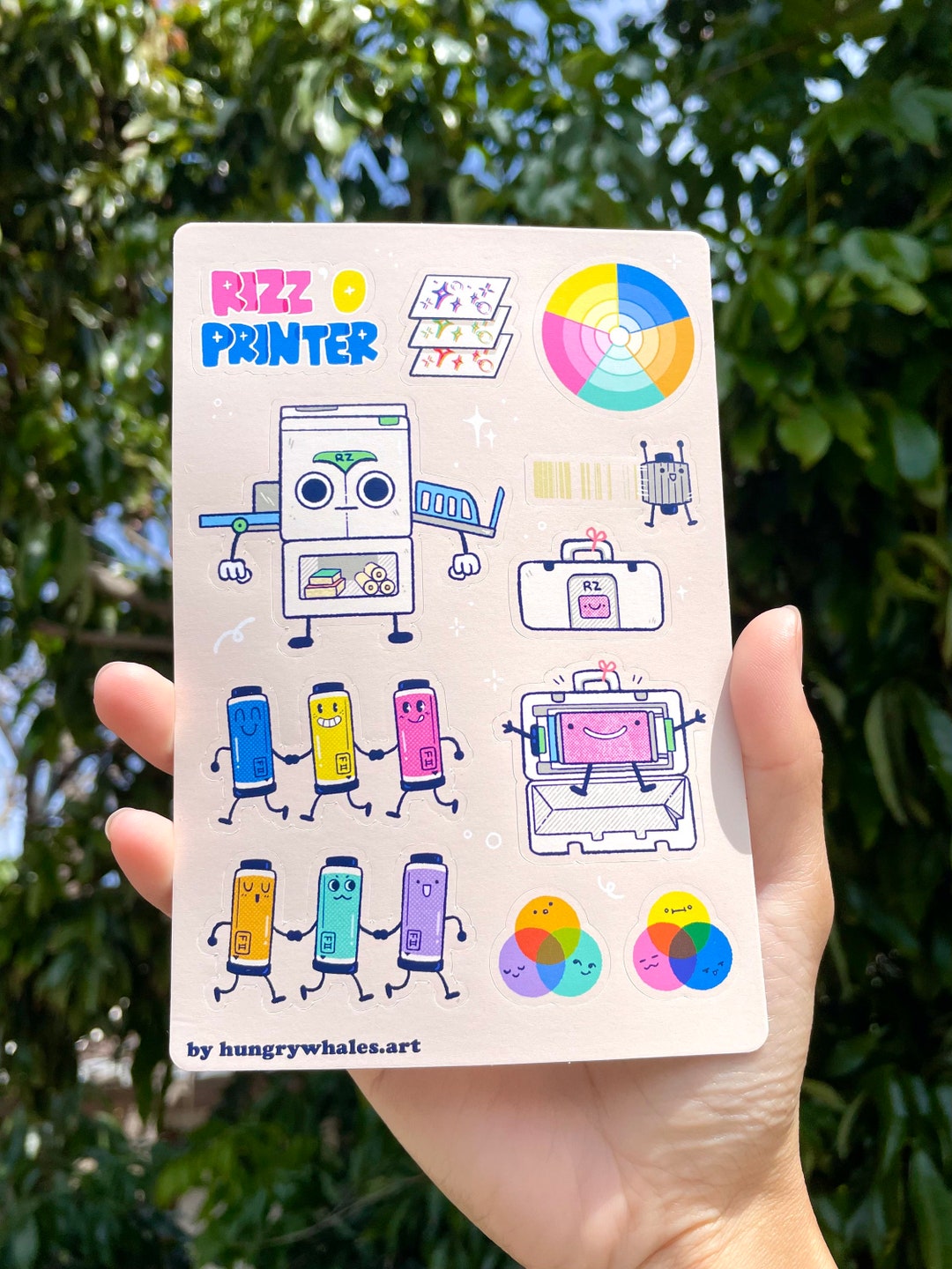 Risograph Guys Sticker Sheet - Etsy