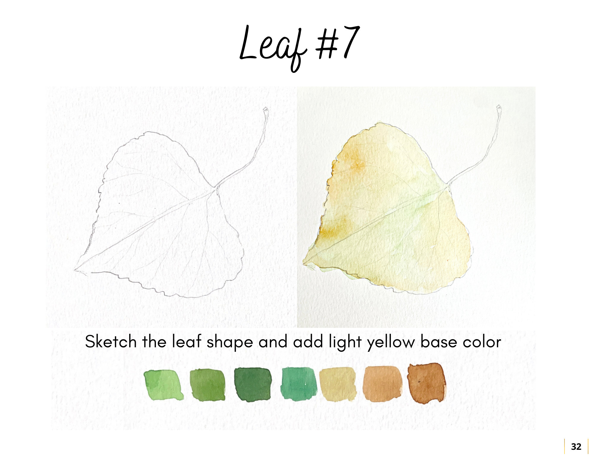 Watercolor Leaves - Easy Step by Step Guide - Etsy