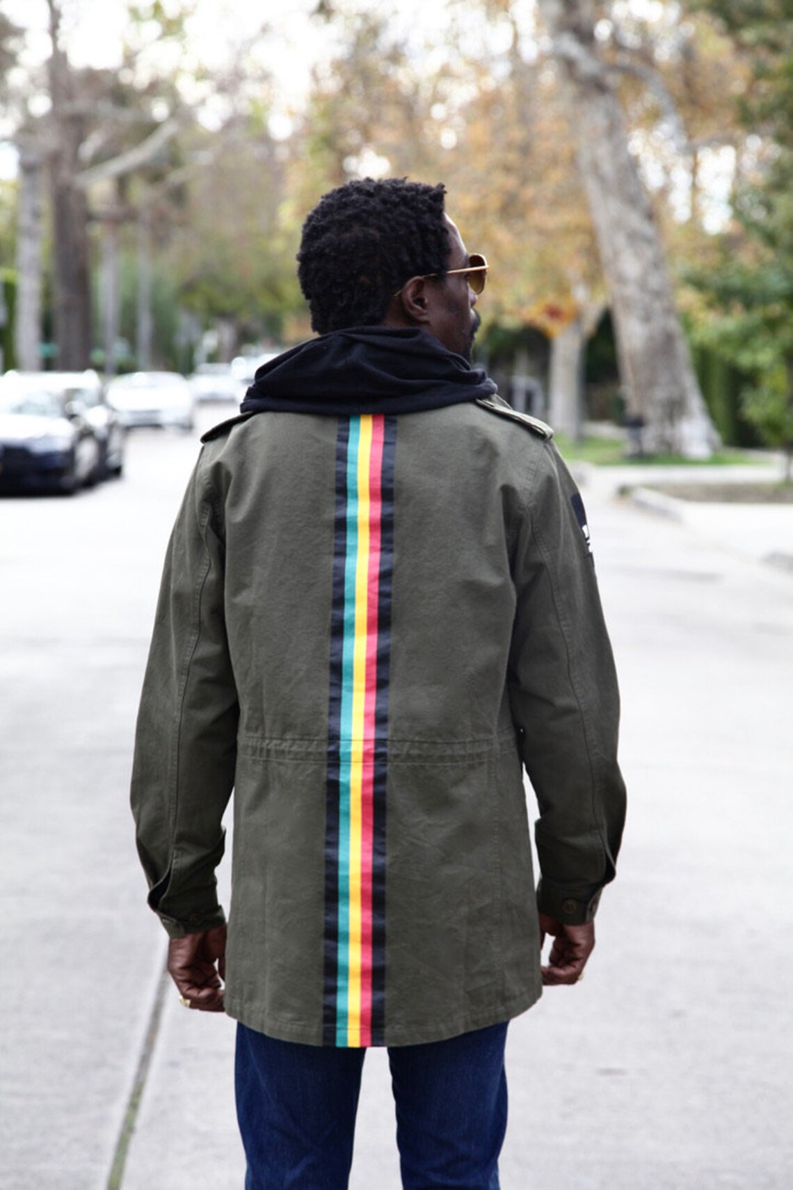 Rasta Military Field Jacket - Etsy
