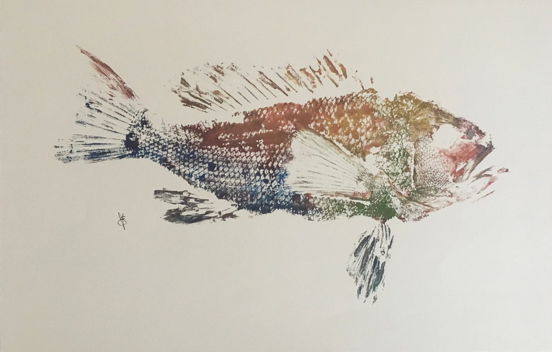 Watercolor Fish Prints - Etsy