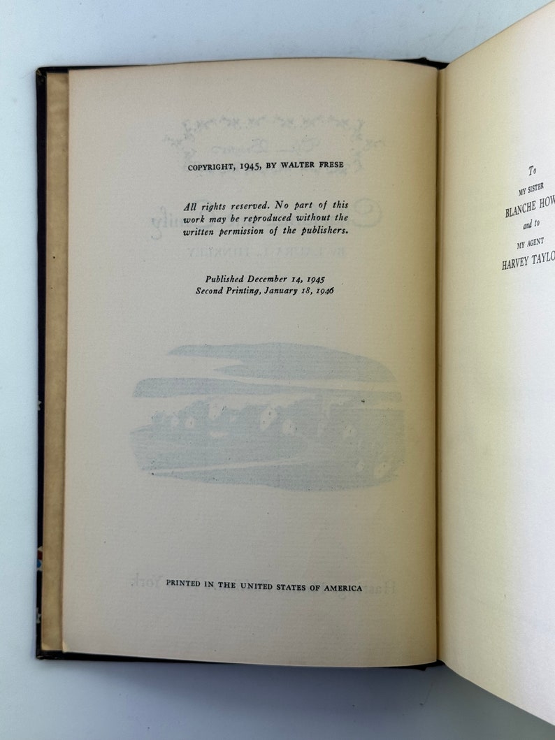 Charlotte and Emily by Laura L Hinkley 1945 Bronte Sisters Biography ...