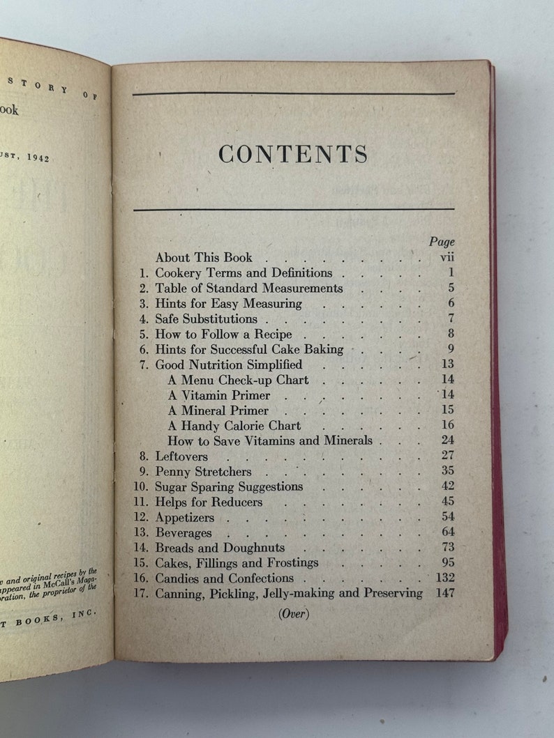 Vintage 1942 Cookbook: the Pocket Cook Book, First Edition - Etsy