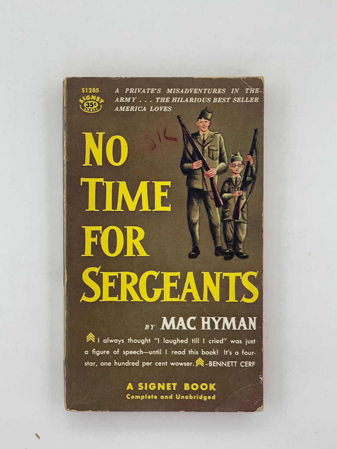 No Time for Sergeants – 1954 - Vintage Military Comedy Book - Etsy