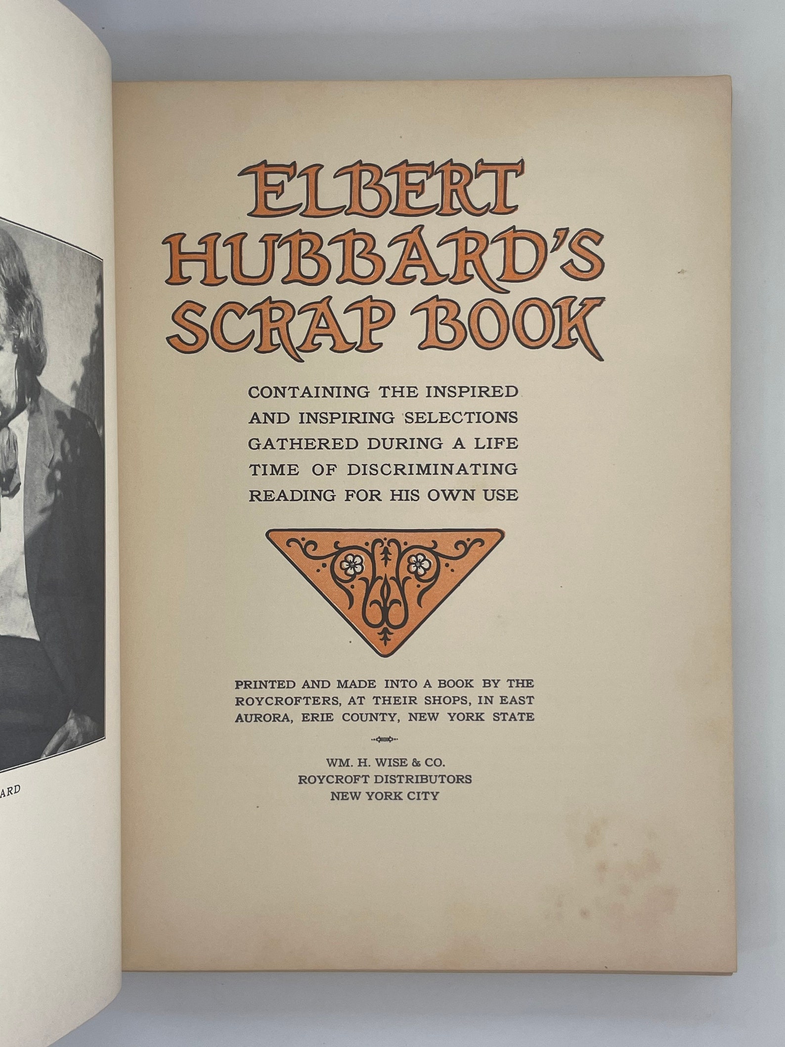 Elbert Hubbard's Scrapbook 1923 Antique Book Roycrofters Decorative ...
