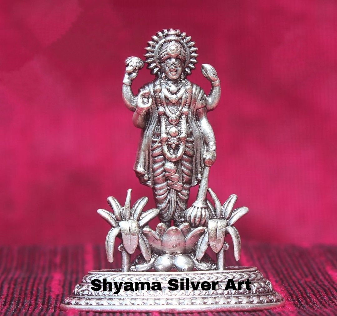 Satya Narayana Swamy 2D Idol Silver Narayana Statuegood - Etsy