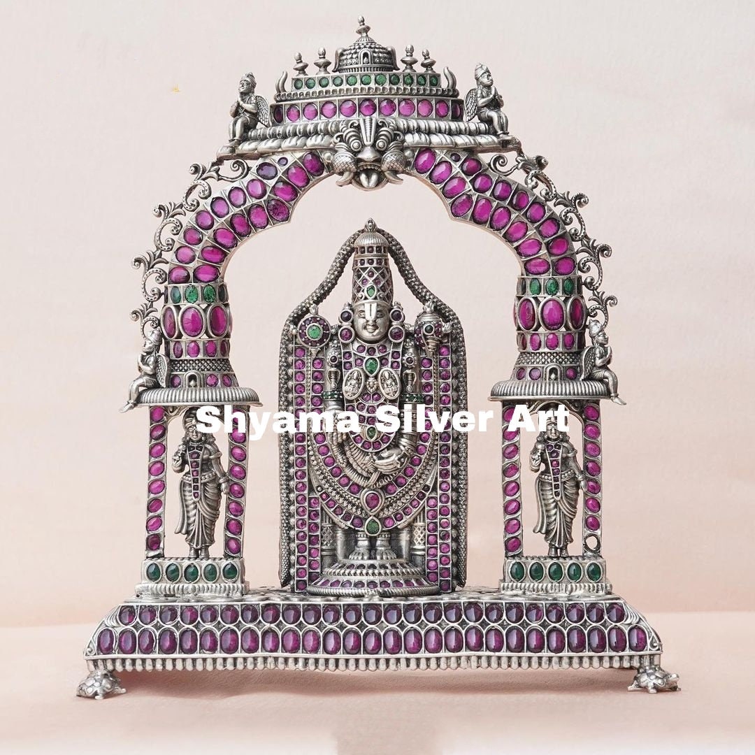 Thirupathi Balaji 3D Pure Silver Idol Tripathi Balaji Statue - Etsy