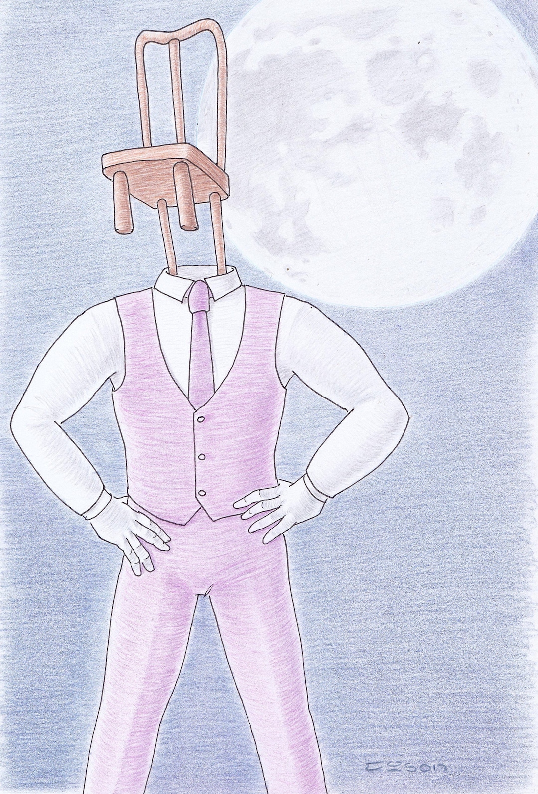 Chairface Chippendale and the Moon, the Tick - Etsy