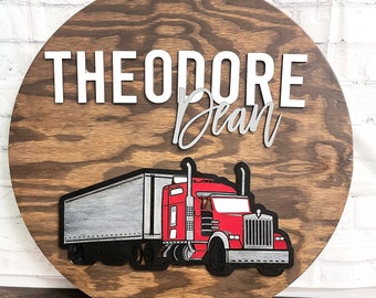 18 Wheeler Sign - Etsy