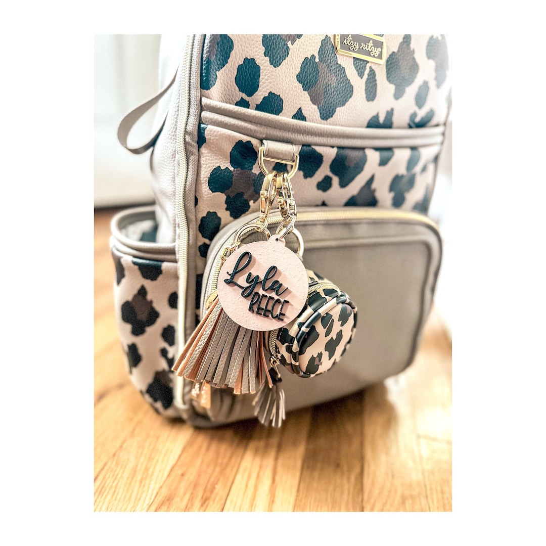 Diaper Bag Name Tag Custom Name Bag Tag Backpack Name Tag Name Keychain ...