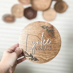 Baby Name Sign Mini Hospital Sign Newborn Photo Prop Baby Name ...