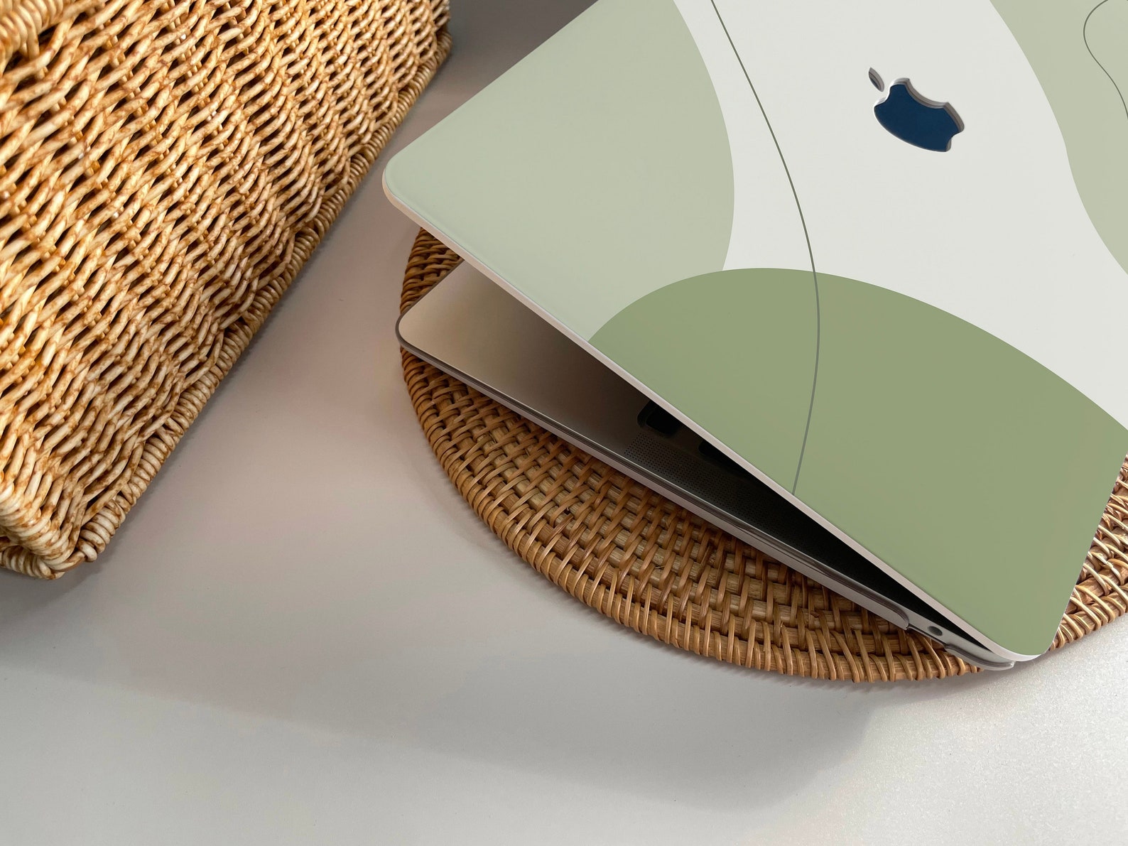 Gradient Green Lines MacBook Case Protect Cover for MacBook Pro 14 Case ...