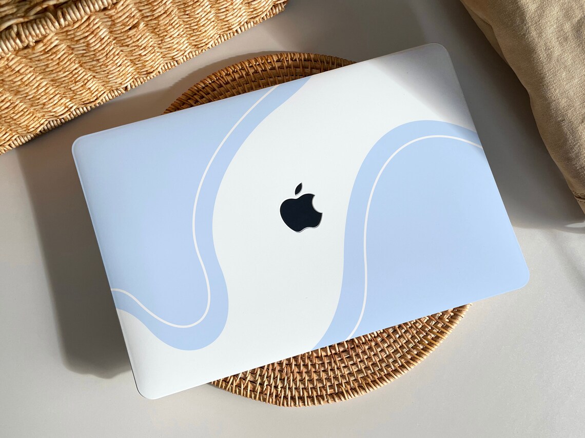 Cream Baby Blue Macbook Case Protect Cover for Macbook Pro 14 - Etsy