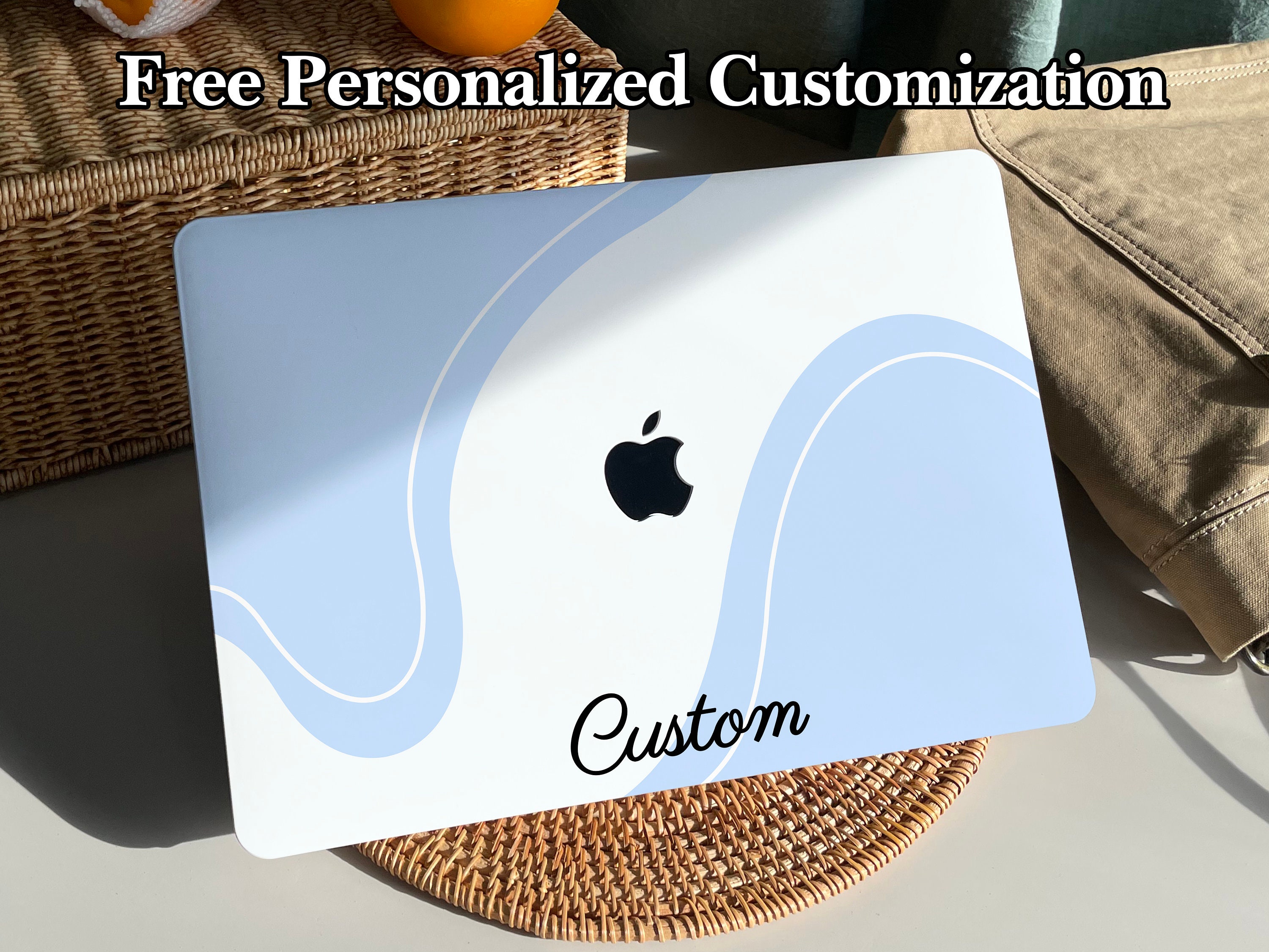 Cream Baby Blue Macbook Case Protect Cover for Macbook Pro 14 - Etsy