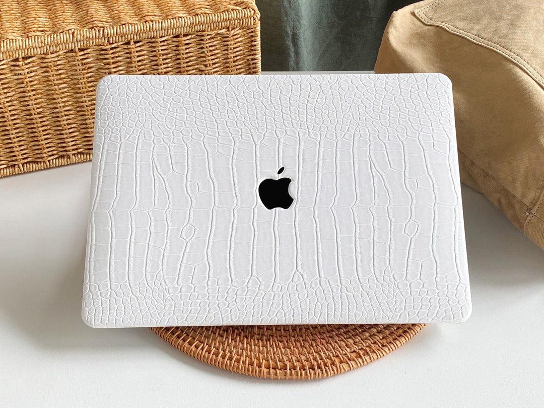 Pearl White Embossed MacBook Case Protect Cover for MacBook Pro 14 Case ...