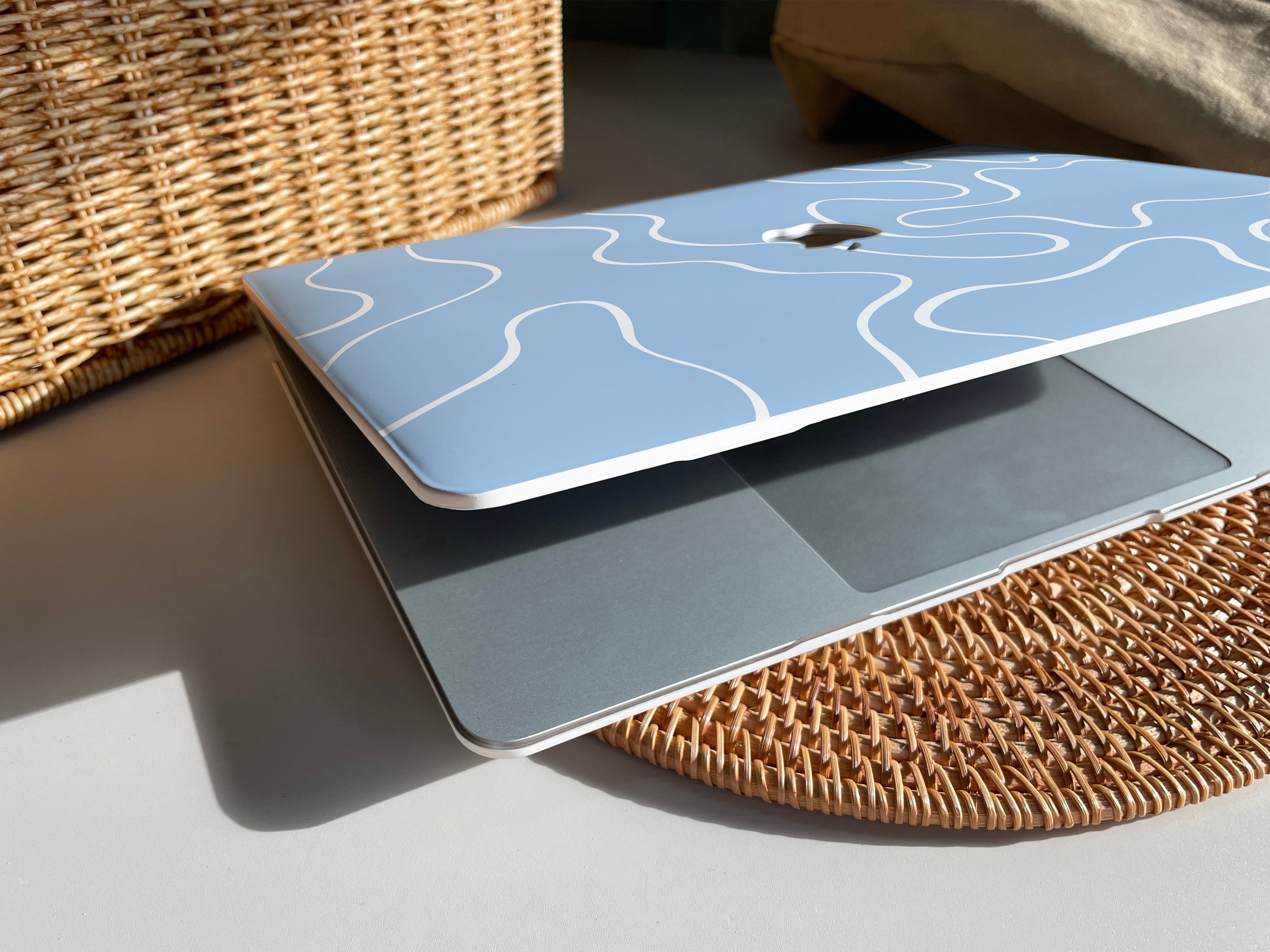 Blue Art Line Macbook Case Protect Cover for Macbook Pro 14 | Etsy