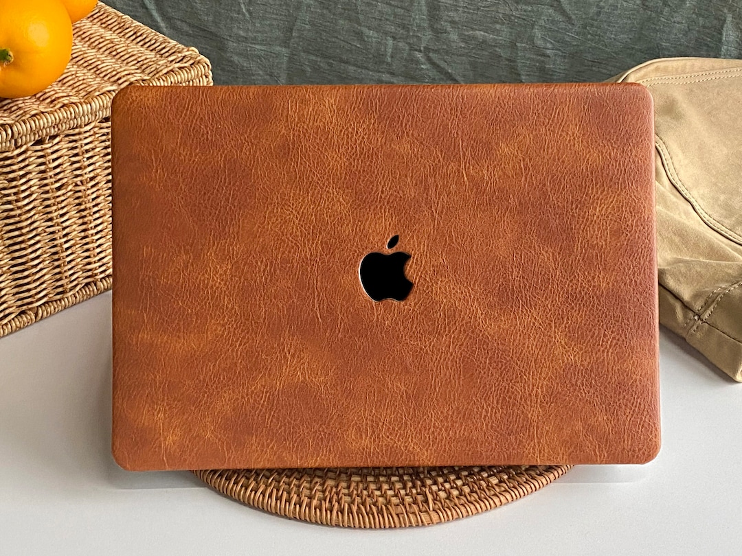 Vintage Brown Leather MacBook Case Protect Cover for MacBook Pro 14 ...
