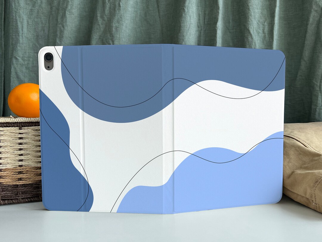 Trendy Abstract Line Magnetic Smart Case Cover iPad 9 Case, iPad Mini 6 ...