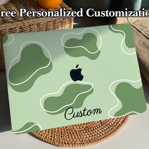 Matcha Cow Pattern MacBook Case Protect Cover for MacBook Pro 14 Case ...