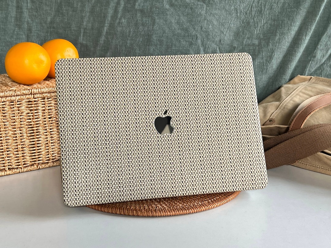 Light Brown Weave Pattern MacBook Case Protect Cover for MacBook Pro 14 ...