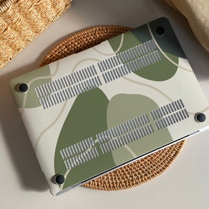 Patch Abstract Green MacBook Case Protect Cover for MacBook Pro 14 Case ...