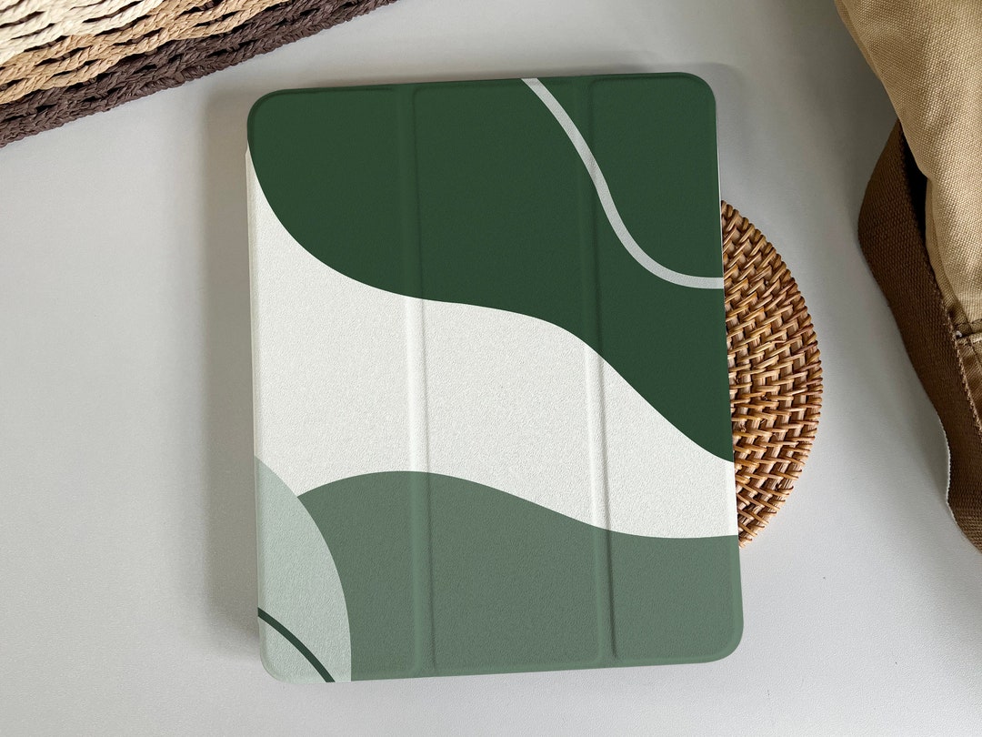 Elegant Dark Green Beach Magnetic Smart Case Cover iPad 9 Case, iPad ...