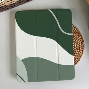 Elegant Dark Green Beach Magnetic Smart Case Cover iPad 9 Case, iPad ...