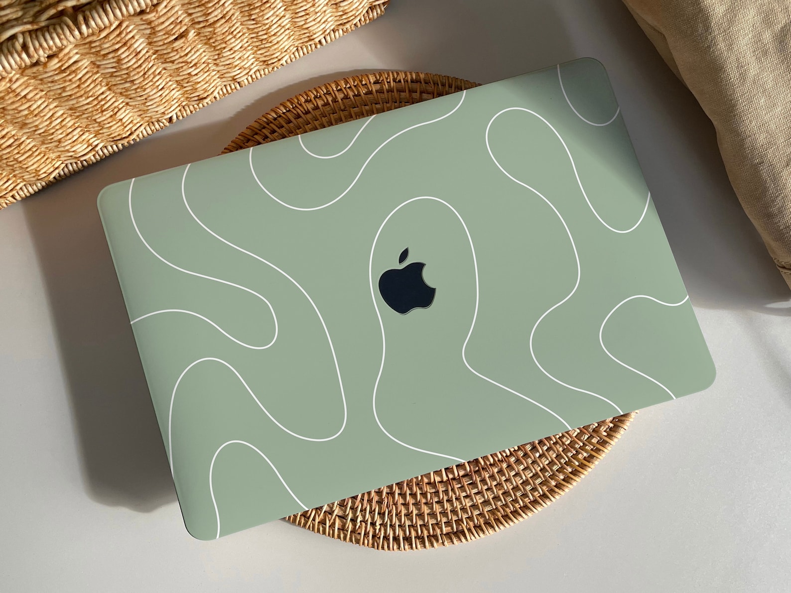 Matcha Line Aesthetics MacBook Case Protect Cover for MacBook Pro 14 ...