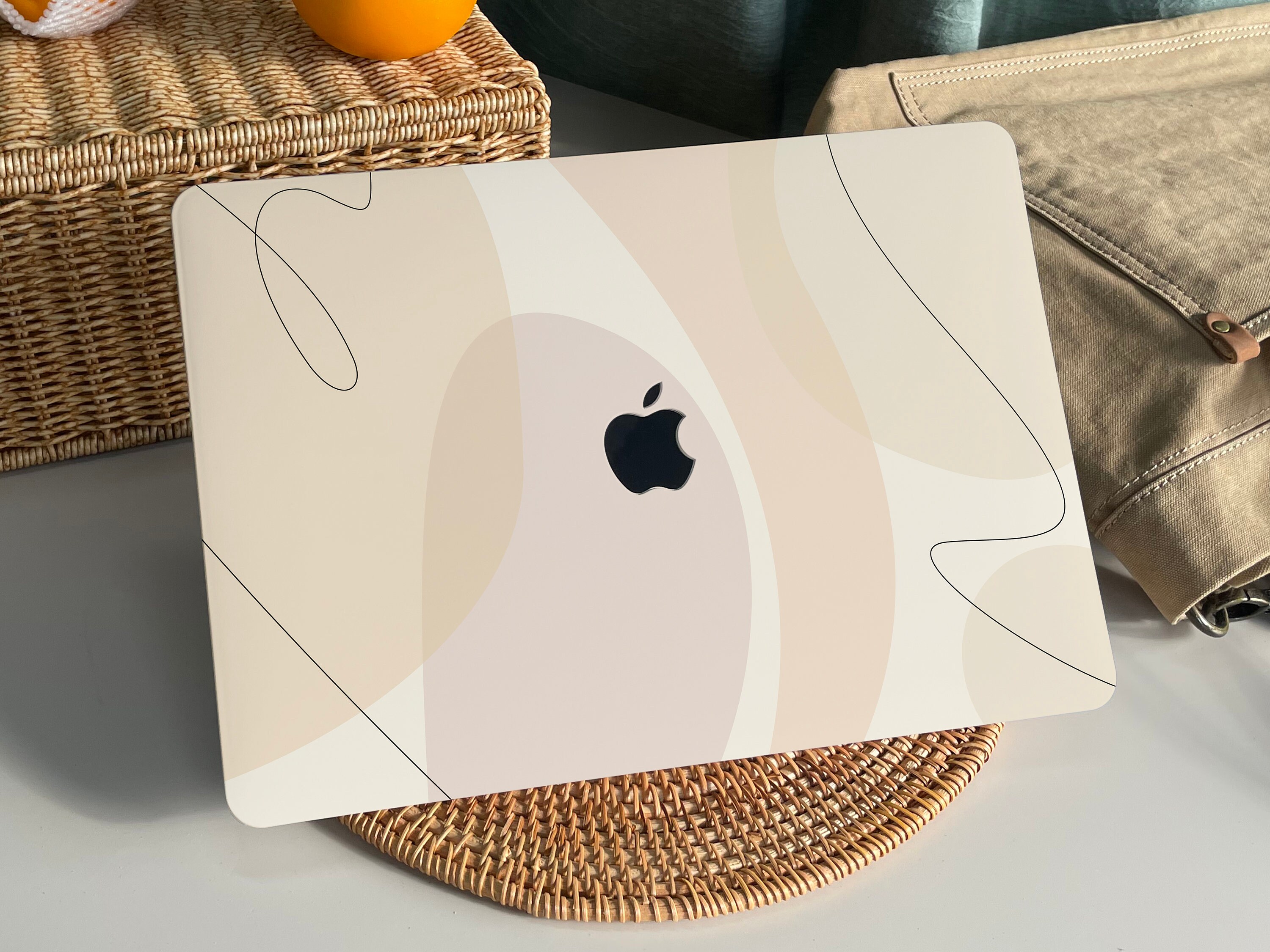 Gradual Beige Geometry Macbook Case Protect Cover for Macbook - Etsy