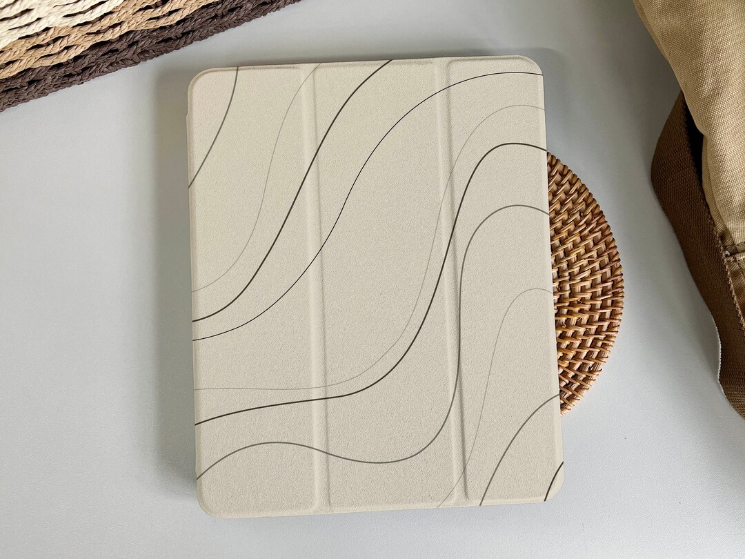 Beige Desert Line Aesthetics Magnetic Smart Case Cover iPad 9 Case ...