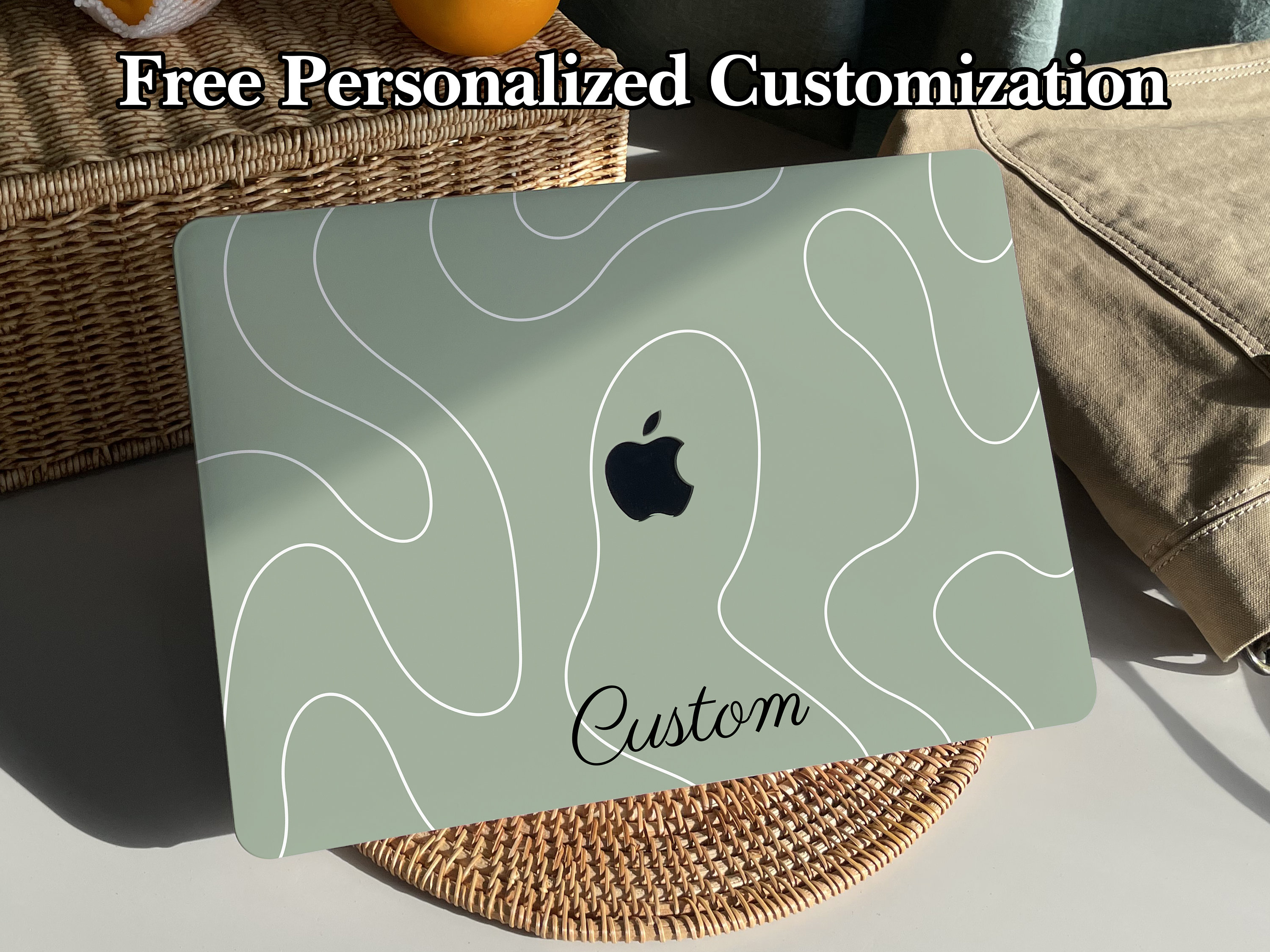 Matcha Line Aesthetics MacBook Case Protect Cover for MacBook Pro 14 ...