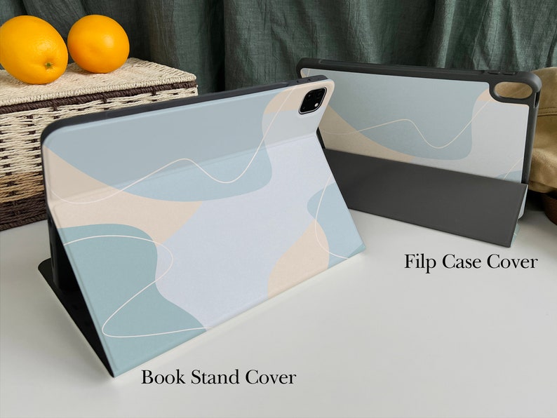 Light Blue Line Art Magnetic Smart Case Cover Ipad 9 Case - Etsy
