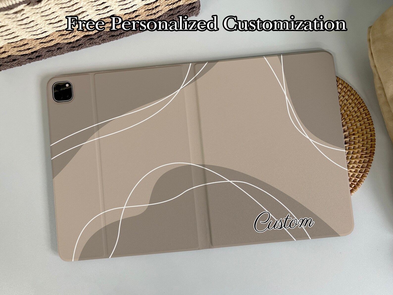 Coffee Art Line Magnetic Smart Case Cover iPad 9 Case, iPad Mini 6 iPad ...