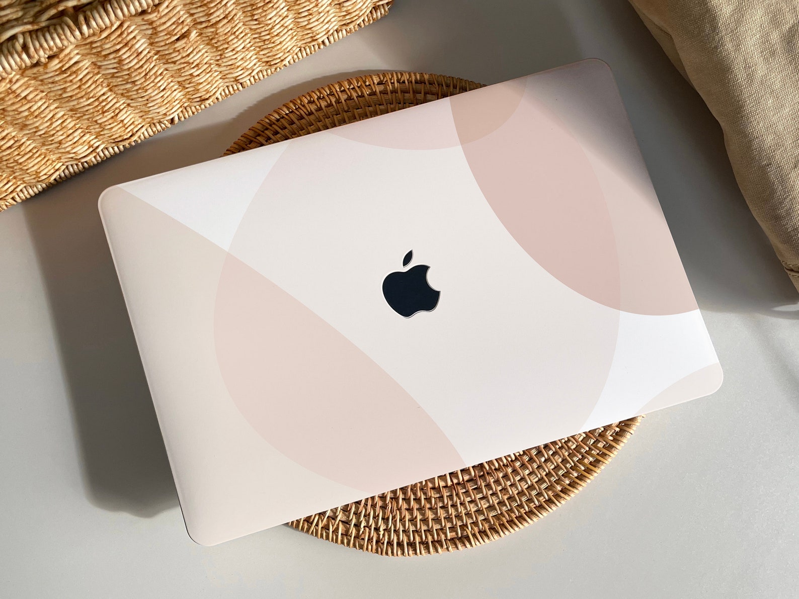 Round Gradation Pink MacBook Case Protect Cover for MacBook Pro 14 Case ...