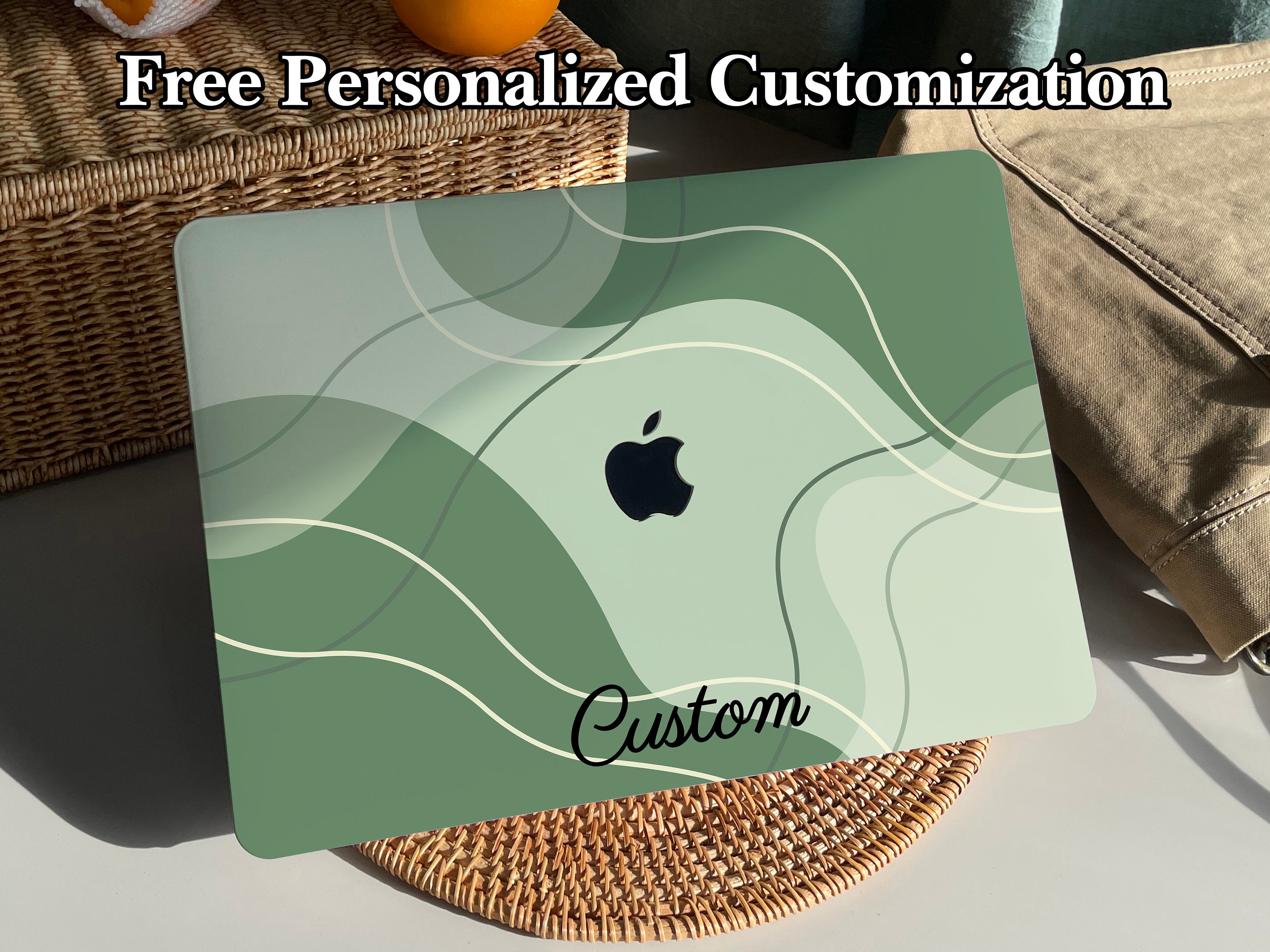 Trendy Seamless Military Green MacBook Case Protect Cover for MacBook ...