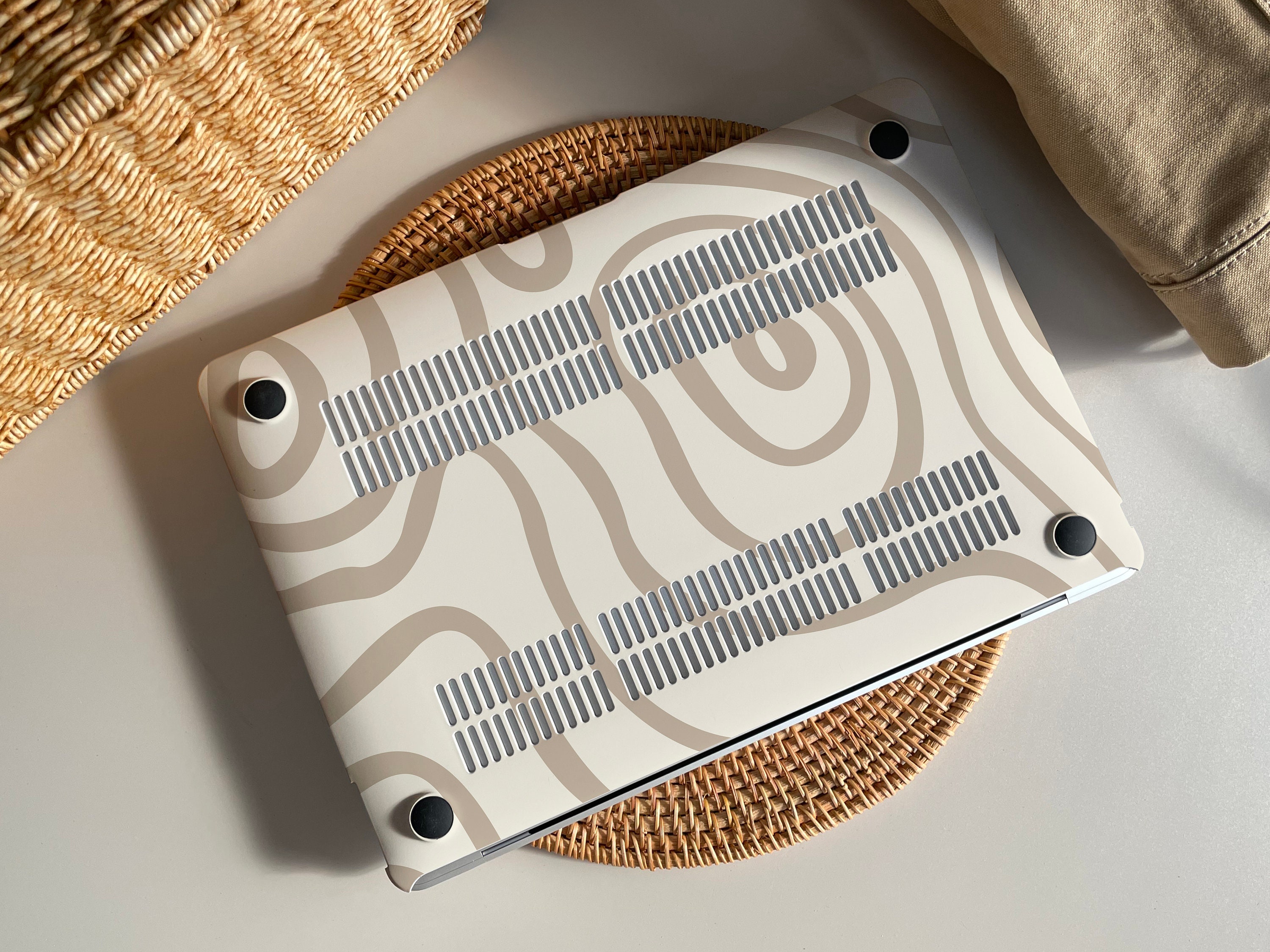 Beige Annual Rings MacBook Case Protect Cover for MacBook Pro 14 Case ...