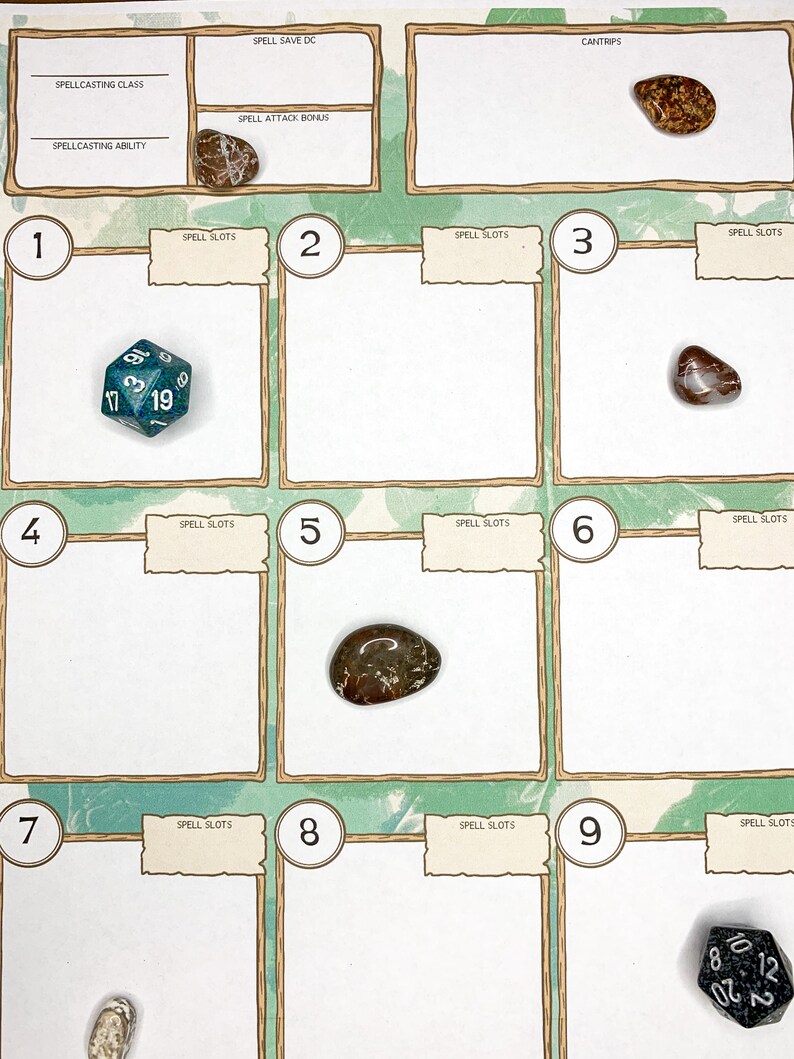 Sunlit Forest Character Sheet for Dnd 5e - Etsy