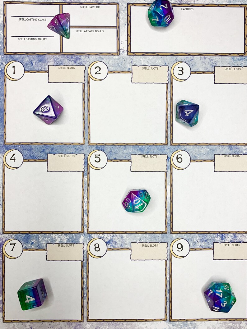 Magician’s Tower Character Sheet for Dnd 5e - Etsy