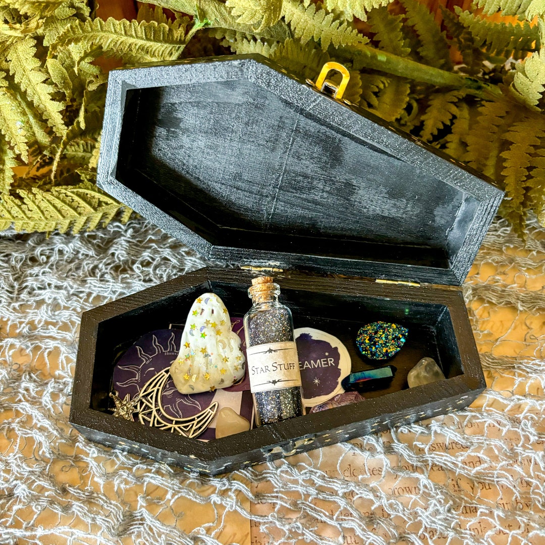 Space Goth Coffin Gift Box, Space Box, Coffin Box, Celestial Witch ...