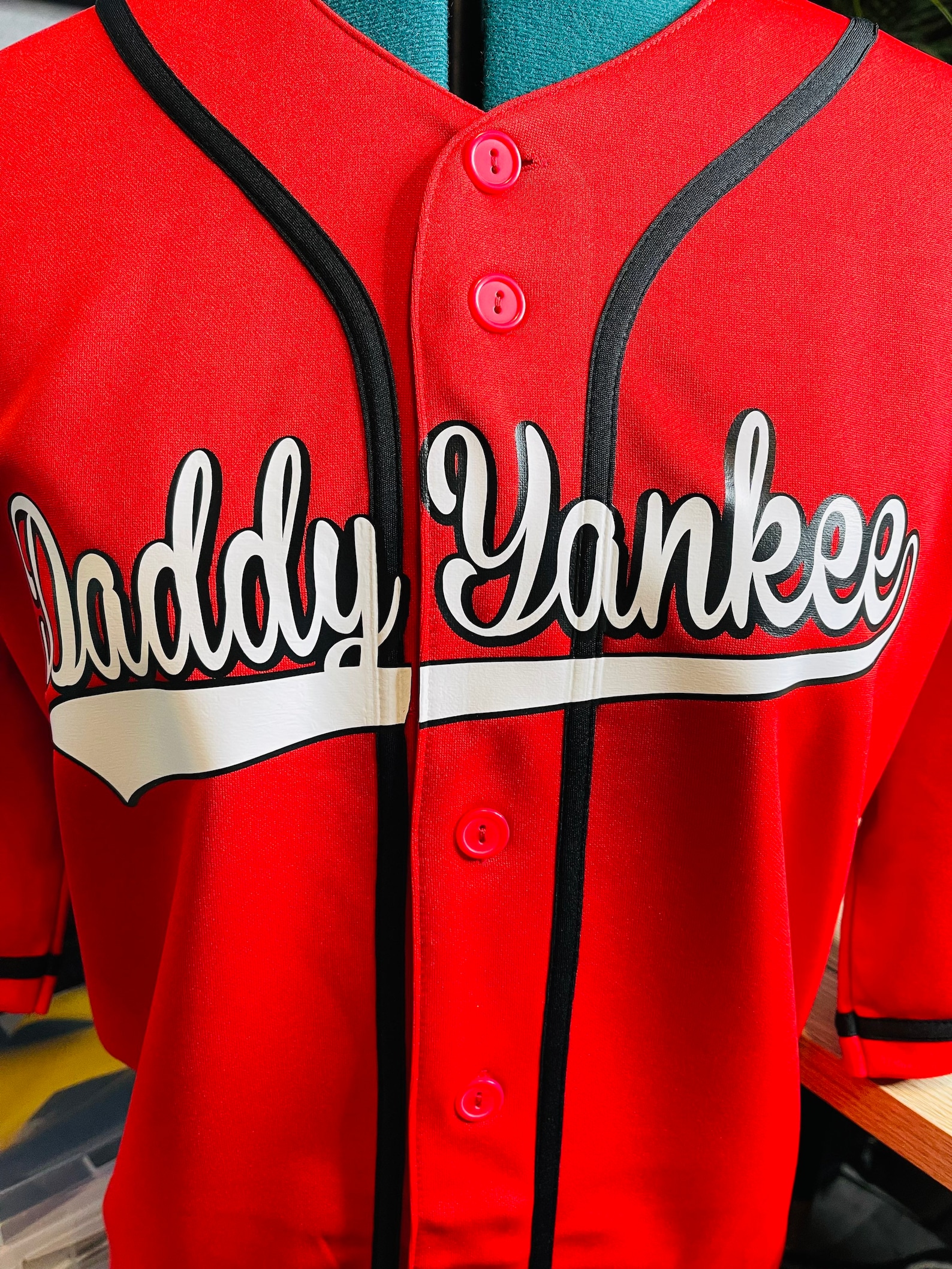 Red Daddy Yankee Jersey - Etsy