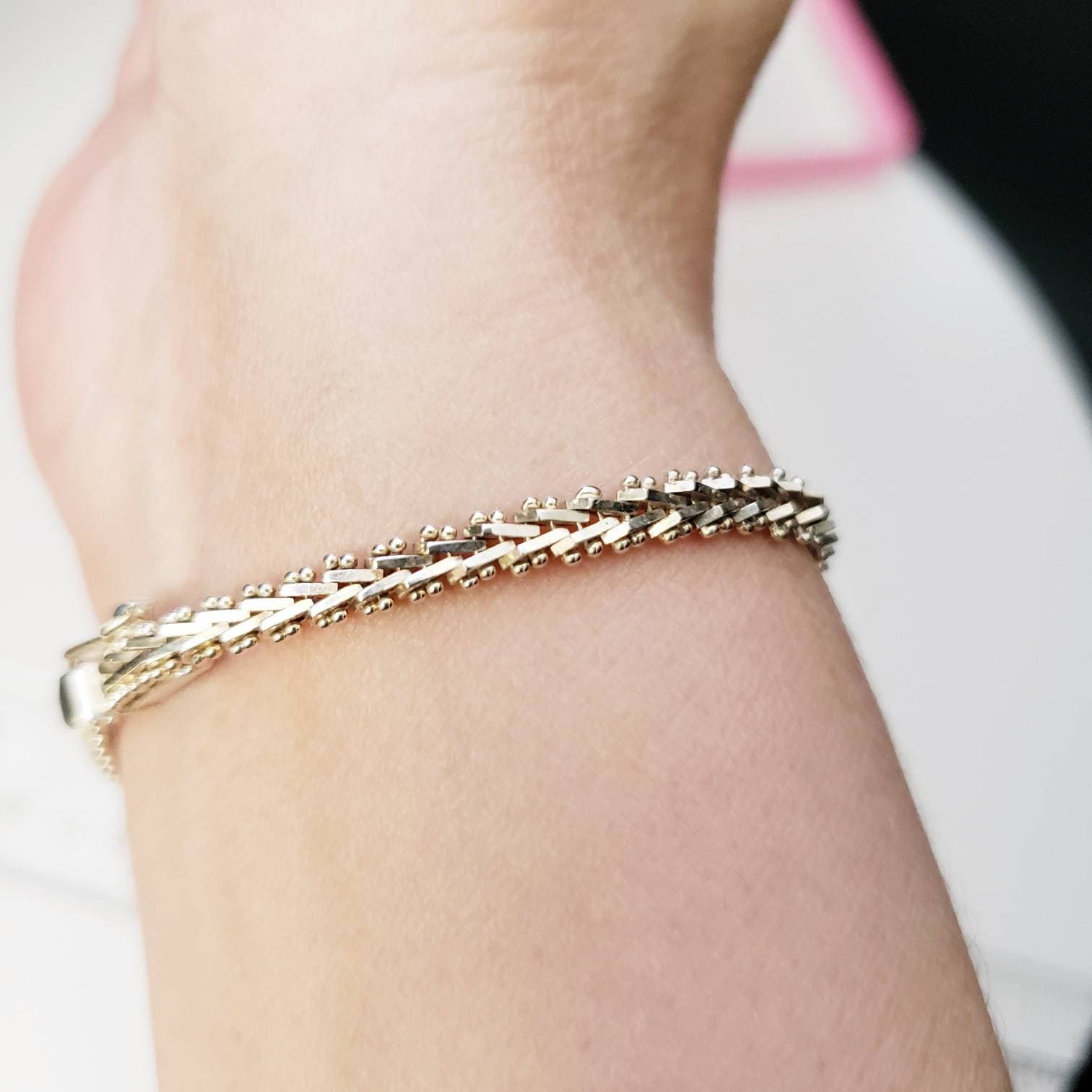 925 Sterling Silver Bracelet, 8 Inch Premex Sterling Silver Riccio ...