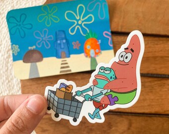 Spongebob Patrick Sticker | Etsy
